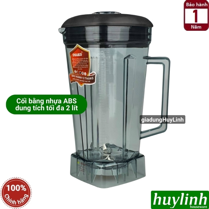 Máy xay sinh tố công nghiệp Osako OS-1800 - 1800W - 2 lít