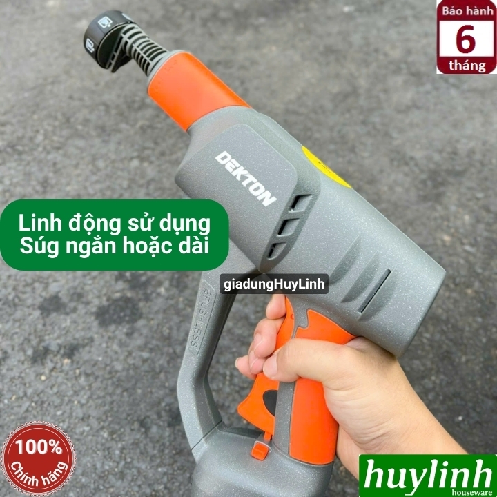Máy xịt rửa xe dùng pin Dekton M21-SRX1405 PROMAX - không chổi than
