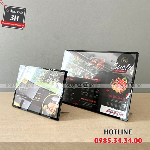 Bảng Đèn Led Menu A4 | Hộp Đèn Siêu Mỏng Để Bàn | LST