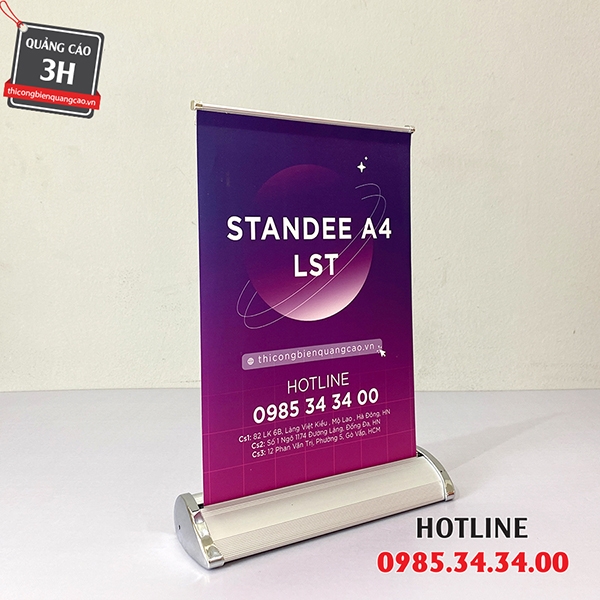 Standee Cuốn Mini A4, A3