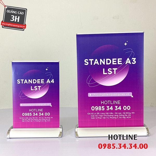 Standee Cuốn Mini A4, A3