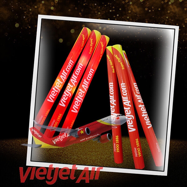 Gậy cổ vũ dán decal Vietjet Air shop quà tặng 88
