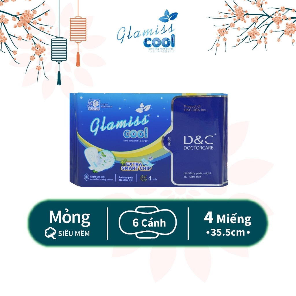 Băng Vệ Sinh Doctor Care Thảo Dược Glamiss Cool Extra Smart Chip 4 ...