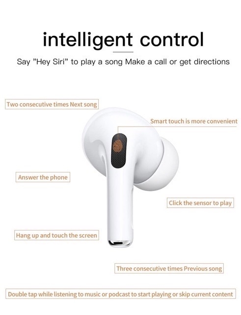 Tai nghe Smart Pods Pro chính hãng Coteetci đổi tên, định vị, xuyên âm ...