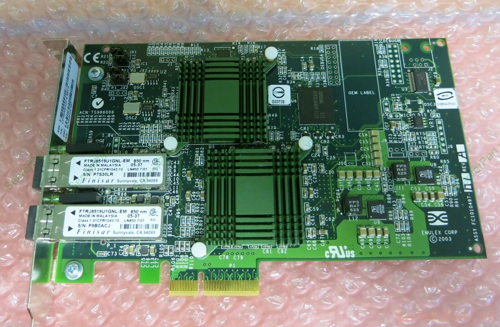 FC1020060-01A Cạc HBA Card FC Emulex LP10000ExDC 2GB Dual Ports Fibre ...