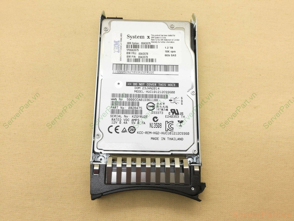00AD076 00AD079 00AD075 Ổ cứng HDD sIBM 1.2Tb 10k 2,5 6G | ServerPart.vn