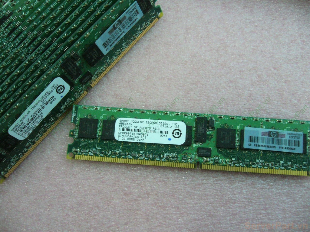 AB564AX Smart Modular Bộ nhớ Ram HP 1gb 2Rx4 PC2-4200R | ServerPart.vn