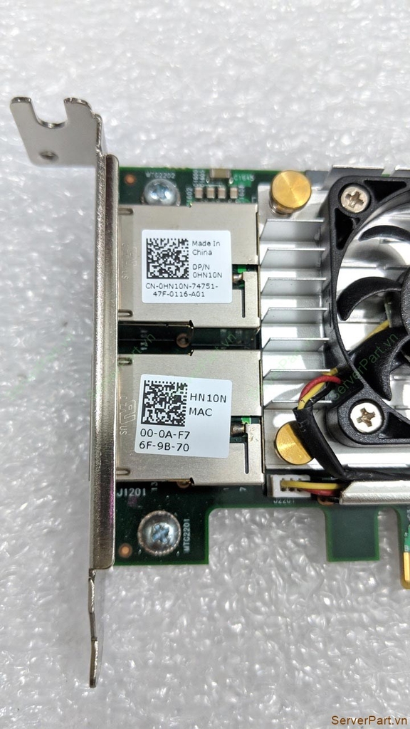 0HN10N HN10N Card Nic Dell Broadcom 57810s 10GbE 2 Port RJ45 ...