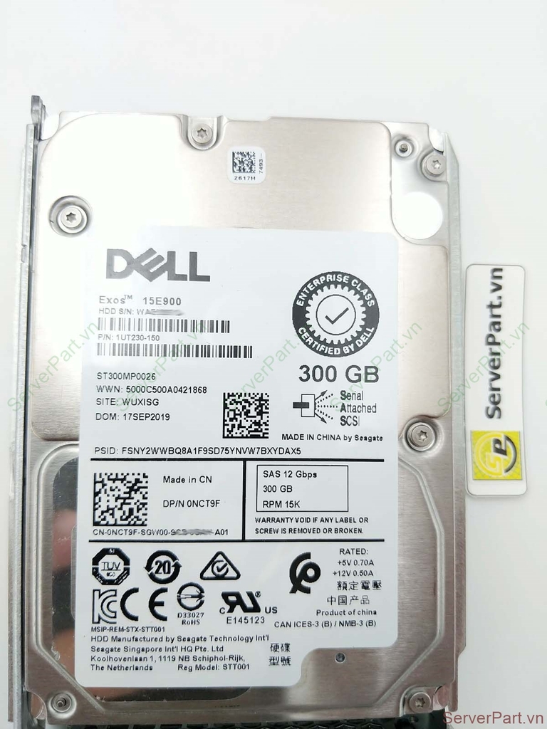 0NCT9F NCT9F ST300MP0026 Ổ cứng HDD SAS Dell 300Gb 15K 2.5" G14 ...
