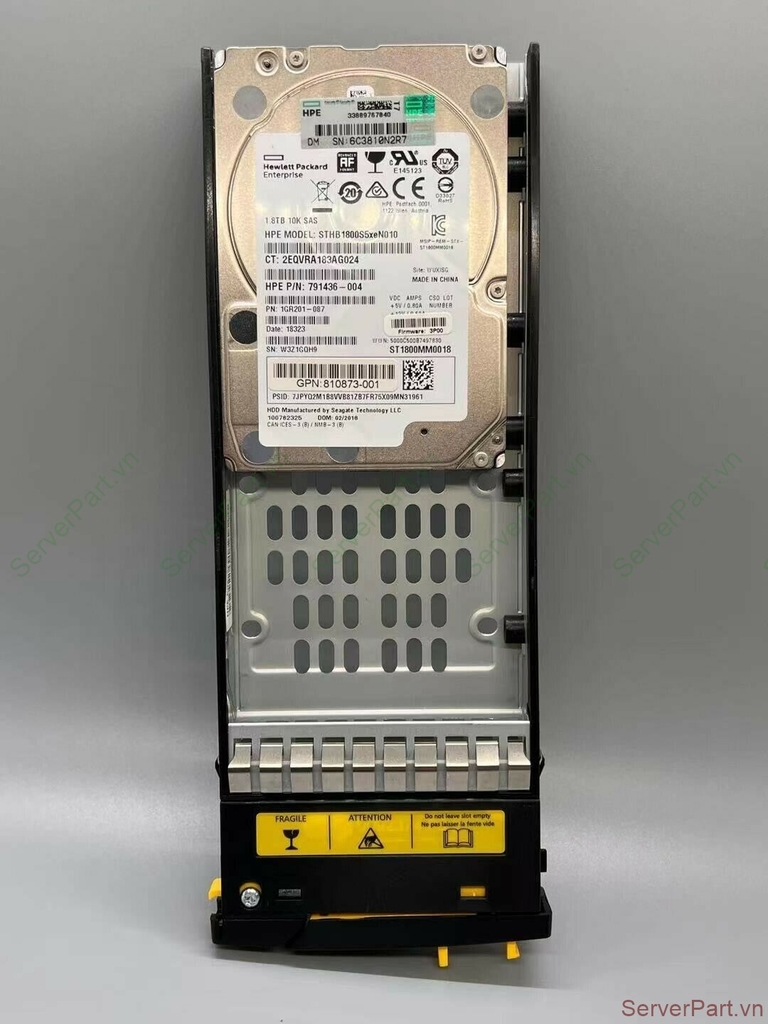 Ổ cứng HDD SAS HP 1.8TB 10K 2.5" 12G 3Par 8000 840460-001 | ServerPart.vn