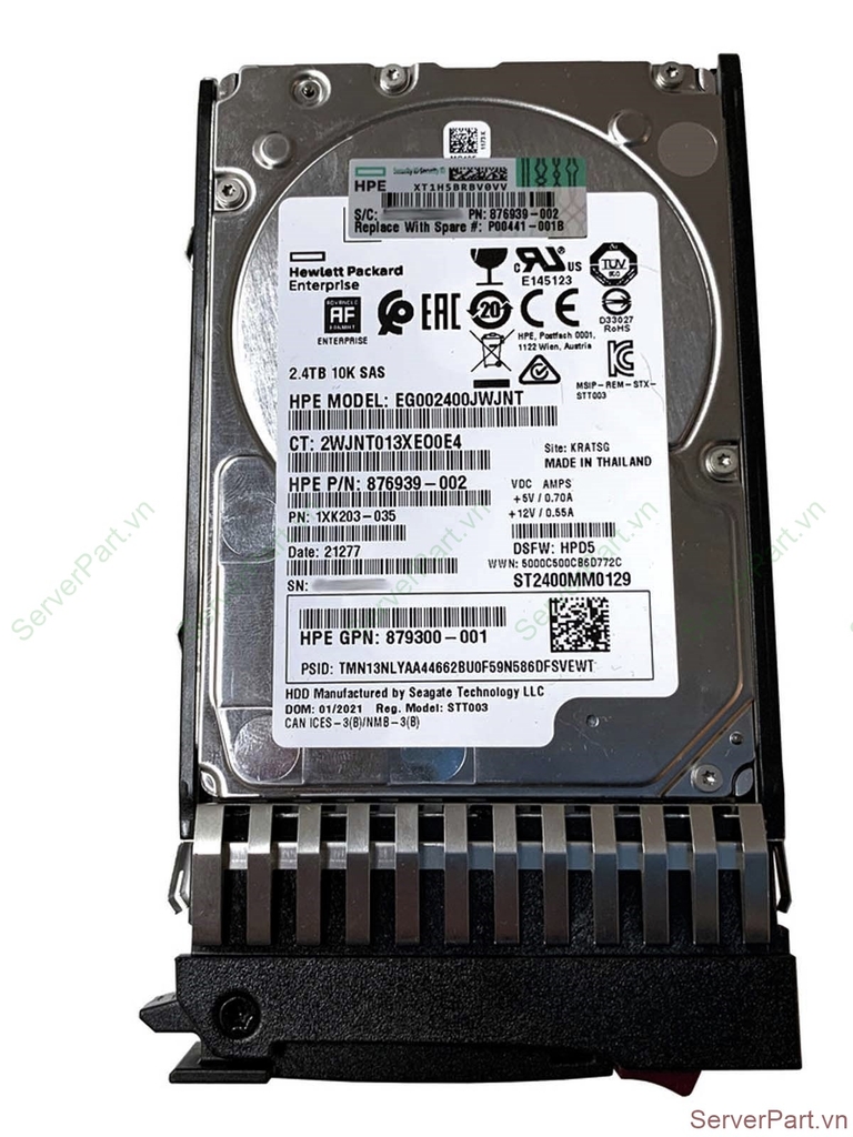 Ổ cứng HDD SAS HP 2.4TB 10K 2.5" 12G MSA Q2R41A sp P00441-001 pn 87693 ...