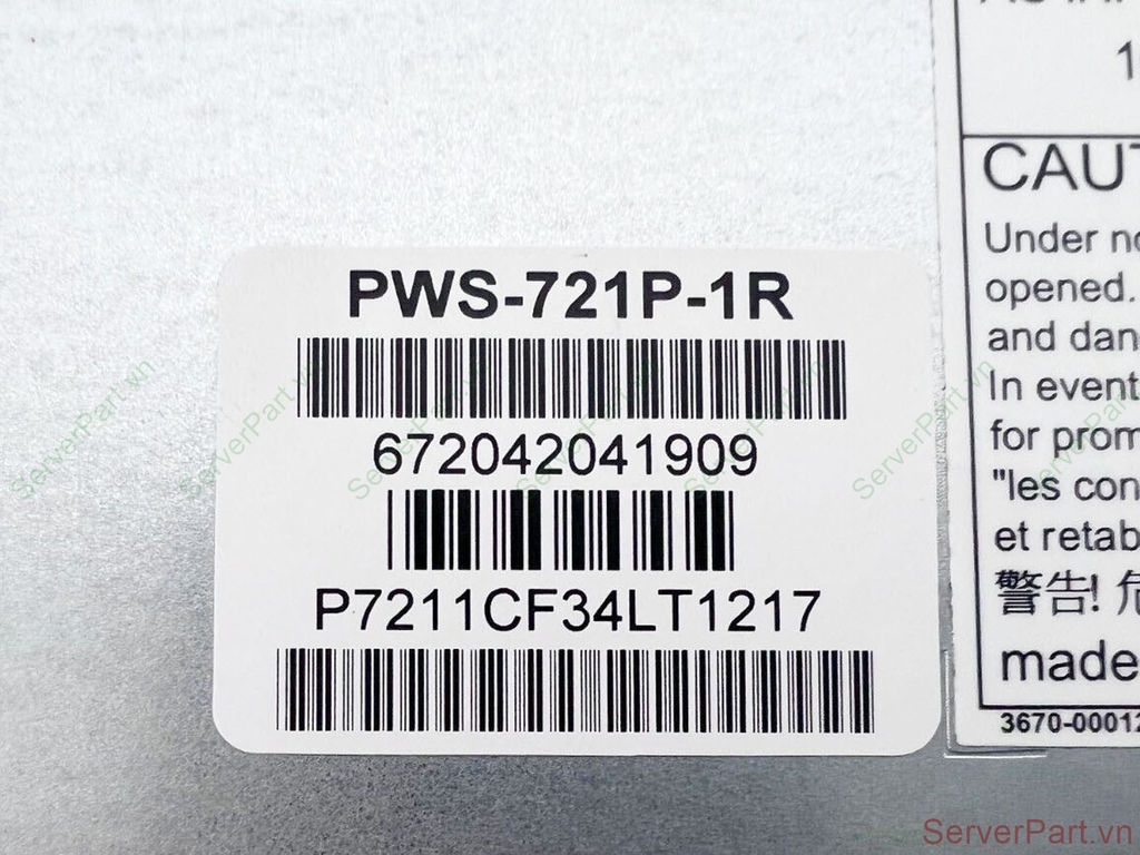 Bộ nguồn PSU Supermicro 1U 720w PWS-721P-1R | ServerPart.vn