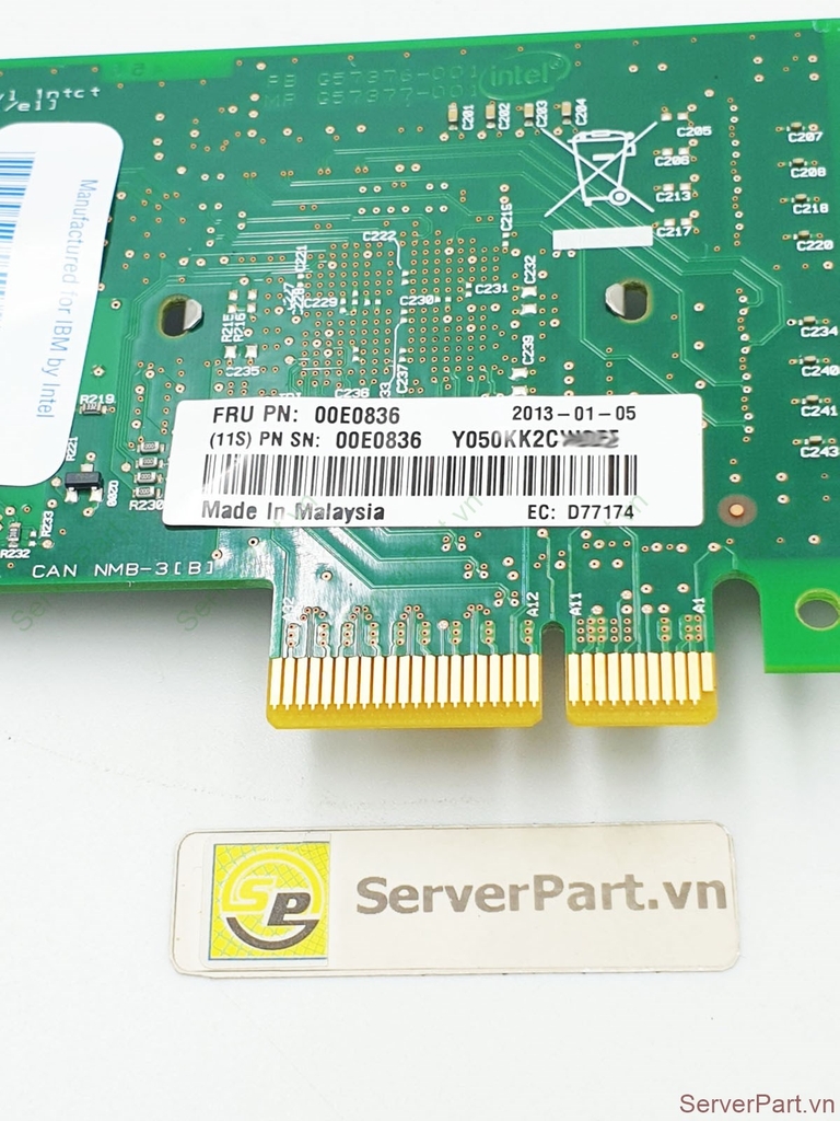 Cạc mạng NIC IBM PCI-E Card 5767 1Gbps 2 Port RJ45 00E0836 | ServerPart.vn