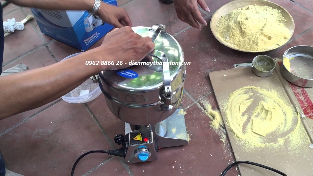 Máy xay bột khô mịn, máy nghiền bột mini gia đình 500g dienmaythanglong.vn