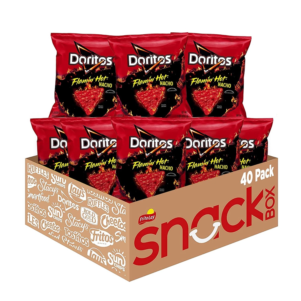 Bánh Snack hiệu Doritos Flamin Hot Nacho 11oz( 311.84 g) - Hàng nhập ...