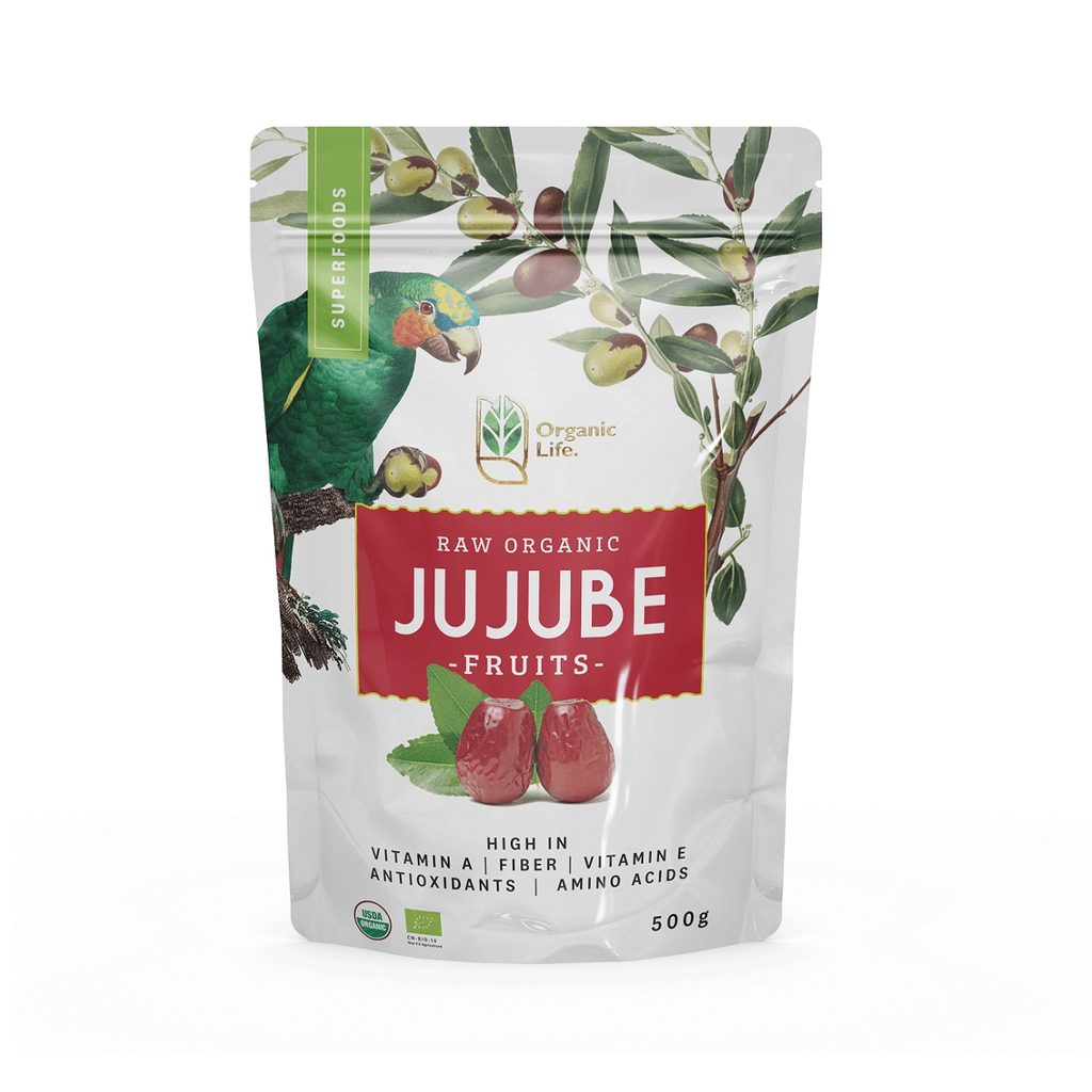 Táo đỏ hữu cơ Organic Life 500g Raw Organic Jujube Fruits - Organic360