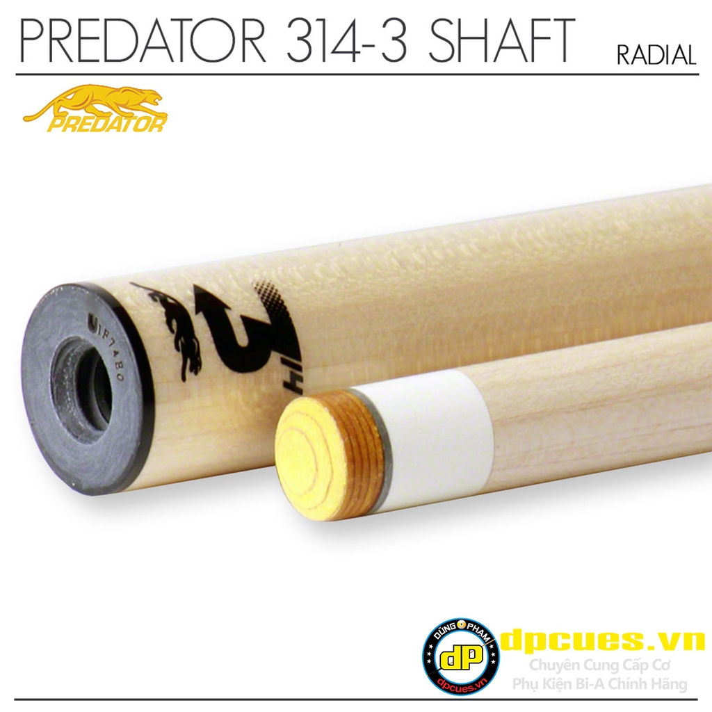Ngọn Predator 314-3 Radial | DPCUES - Dũng Phạm Billiards Shop