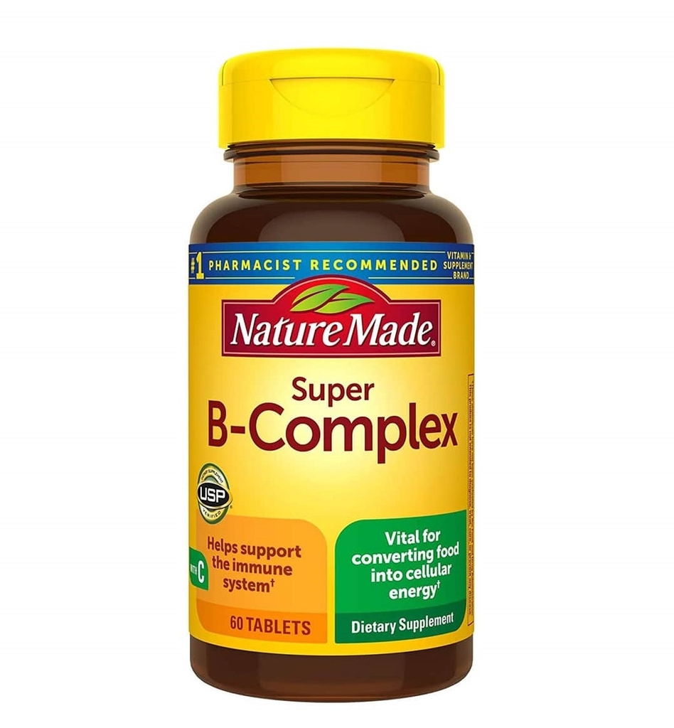 Viên uống bổ sung vitamin B Nature Made Super B-Complex của Mỹ ...