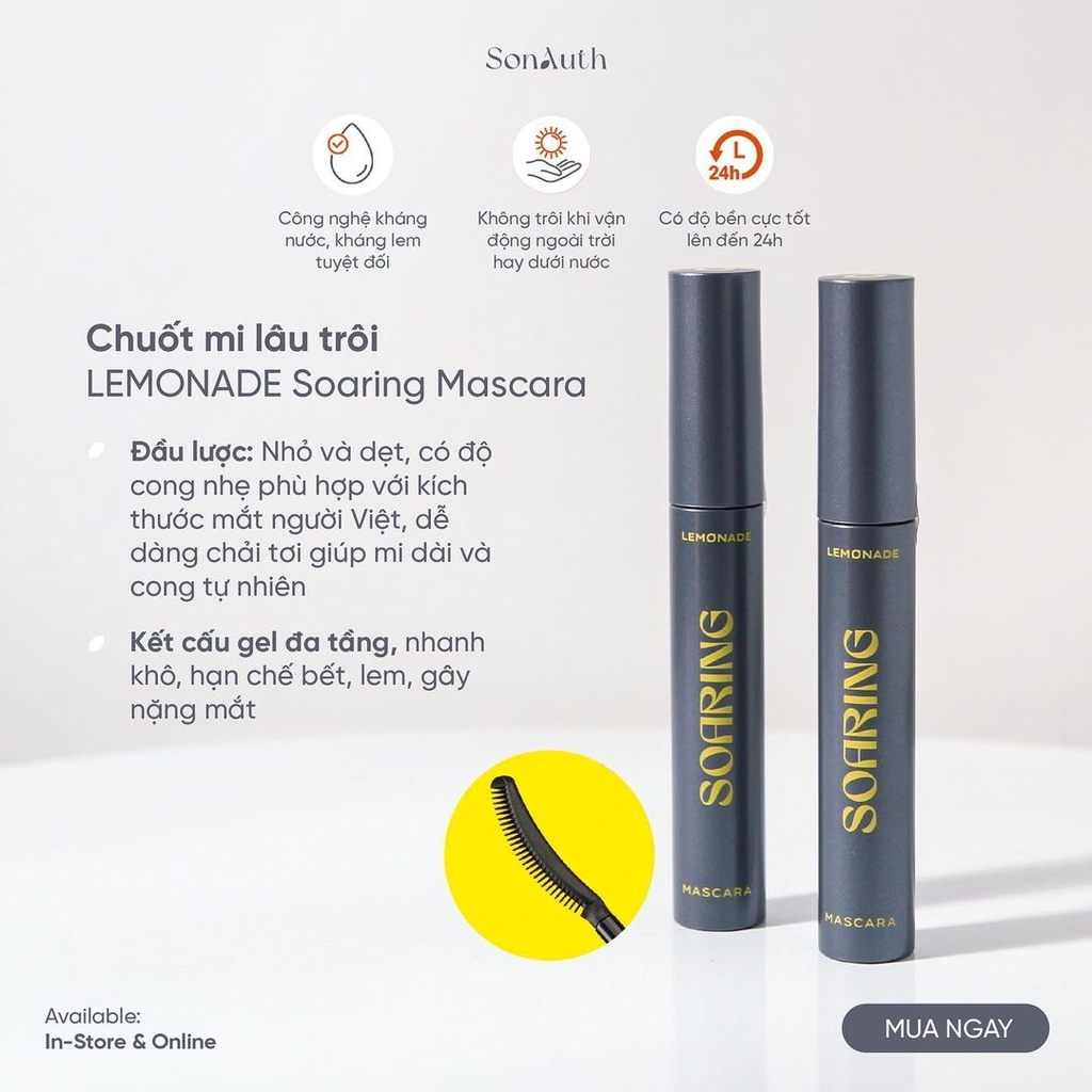 Chuốt Mi Lemonade Soaring Mascara 6ml | SonAuth Official