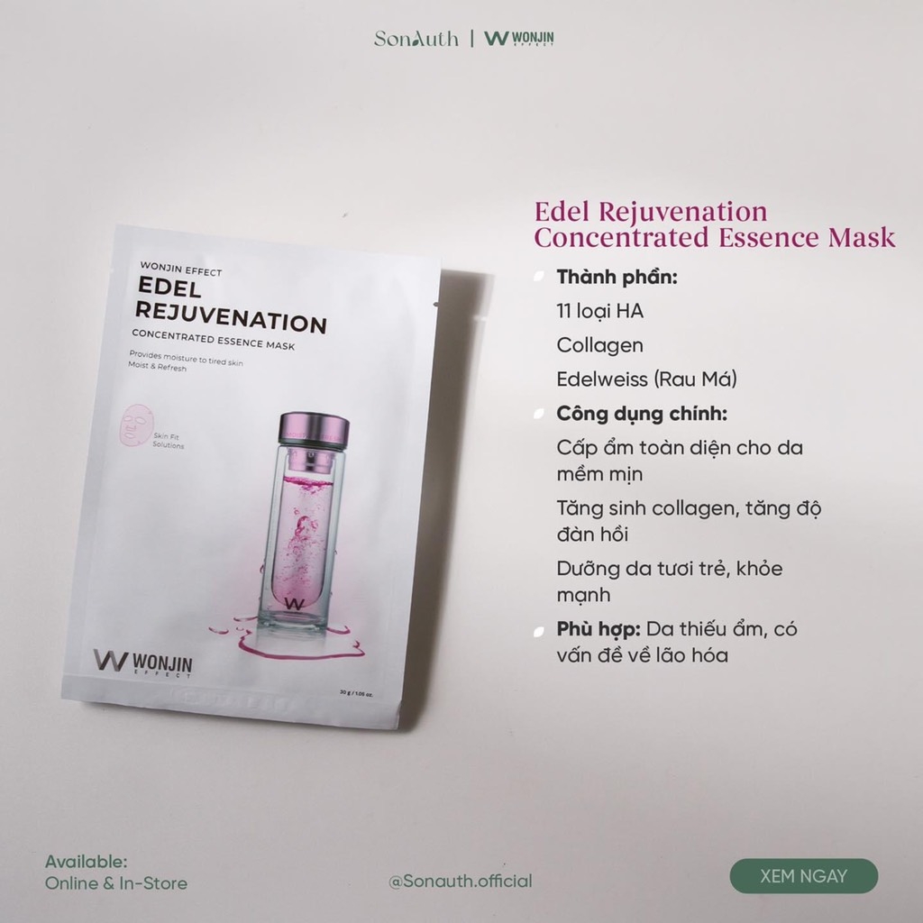 Wonjin Effect Concentrated Essence Mask | SonAuth Official
