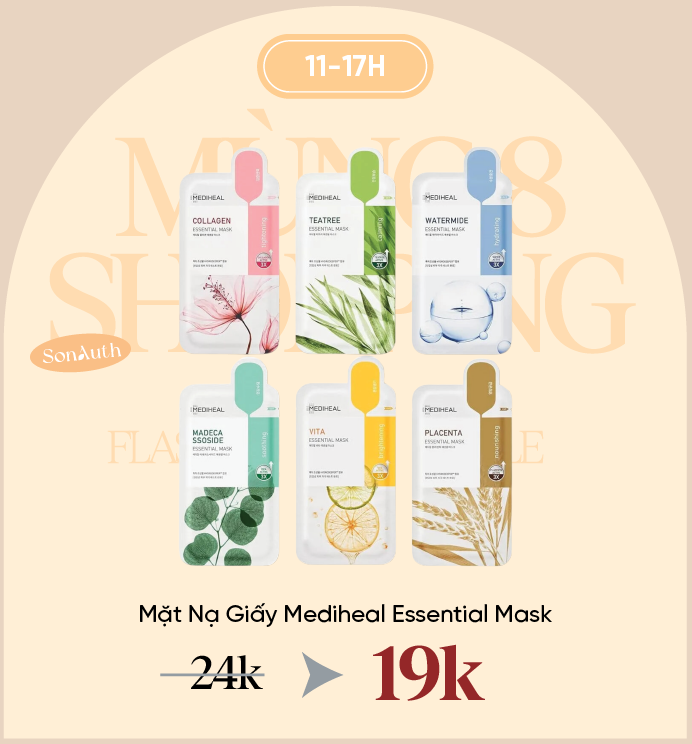 Mặt Nạ Giấy Mediheal Essential Mask (NK) | SonAuth Official
