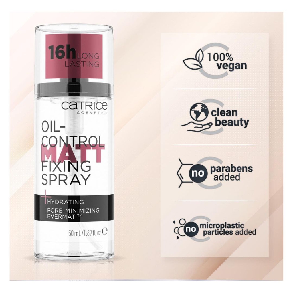 Xịt Khóa Nền Catrice Oil-Control Matt Fixing Spray 16h 50ml | SonAuth ...
