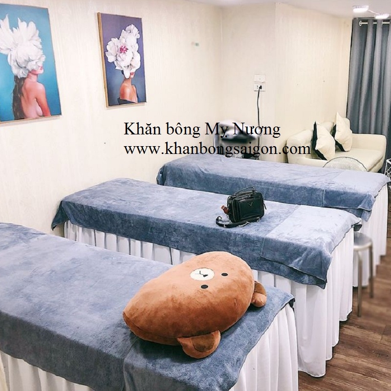 Khăn Spa màu Xám - Khăn bông Mỵ Nương cung cấp trọn bộ Khăn Spa KHĂN ...