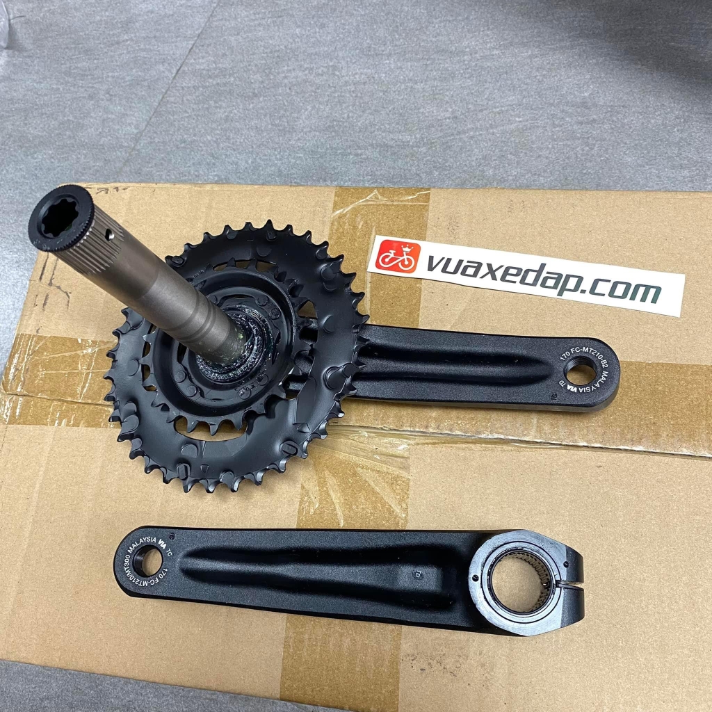 Bộ đùi đĩa Shimano FC-MT210-B2 Crankset (2 x 9 Speed) (175mm) (36/22T) không kèm trục rỗng ...