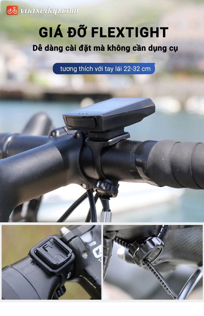 Đồng hồ xe đạp CATEYE AIRGPS CC-GPS100 (Made in Japan) | Vua Xe Đạp