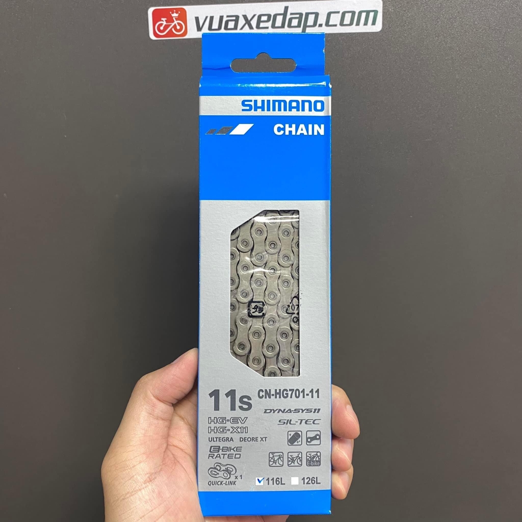 Xích xe đạp SHIMANO ULTEGRA/DEORE XT CN-HG701 11 Speed Chain with Quick-Link (Fullbox chính hãng ...