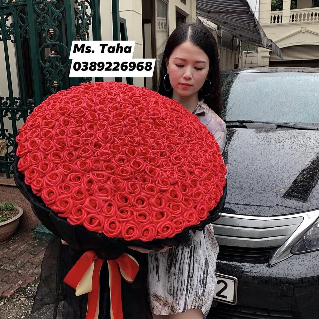 300 bông - Ms.Taha- Tiệm Hoa Hồng Sáp Thơm và Hoa gấu Teddy