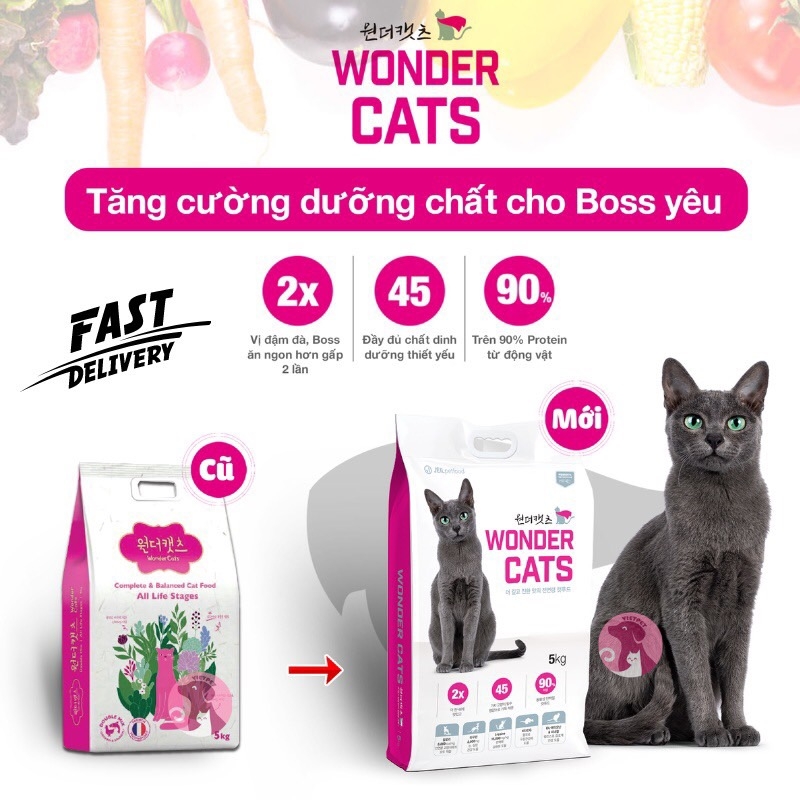 Hạt Mèo Wonder Cats Hàn Quốc dành cho Mèo Mọi Độ Tuổi MoAnPetShop.com