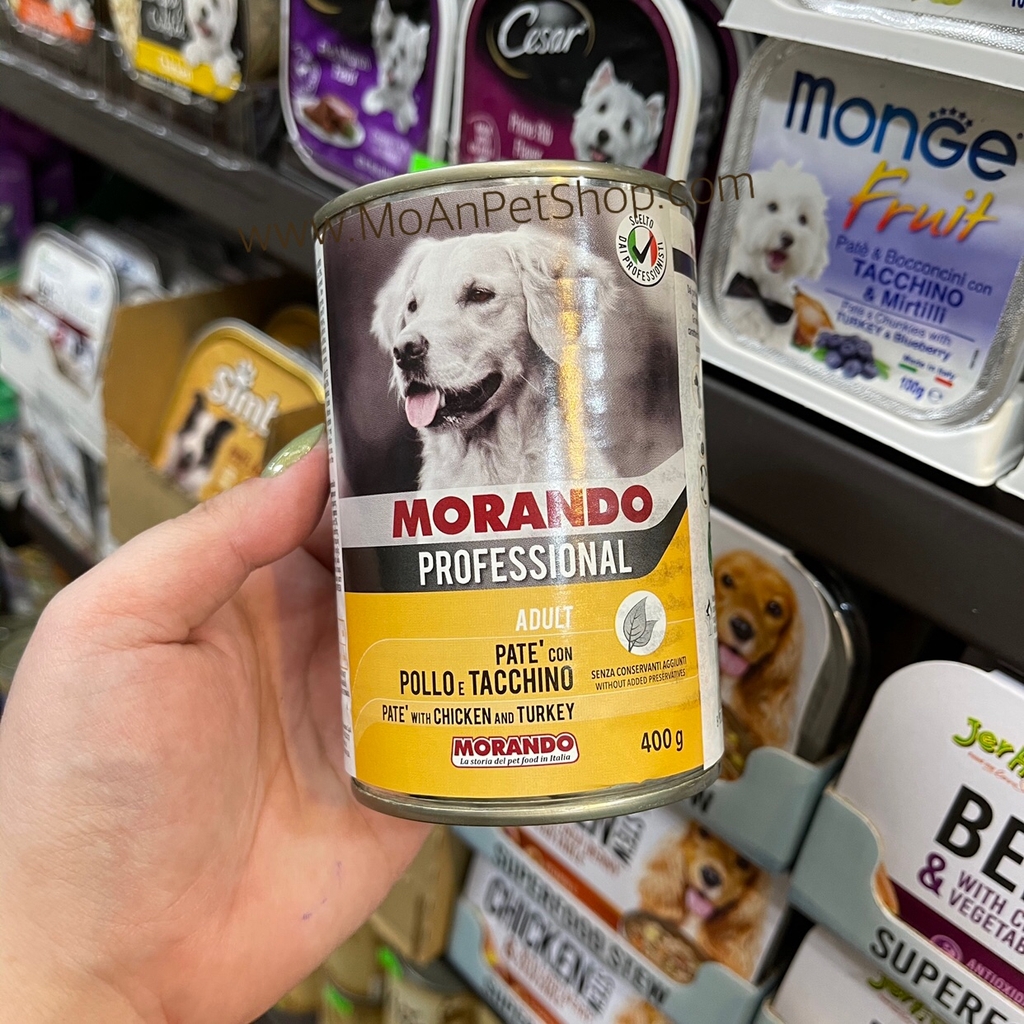 Pate Cún Morando Professional Adult 400g [Gà & Gà Tây] MoAnPetShop.com