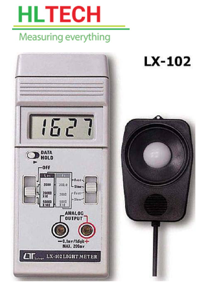 Máy đo cường độ ánh sáng điện tử hiện số LUTRON LX102 (50000 Lux) Công ...