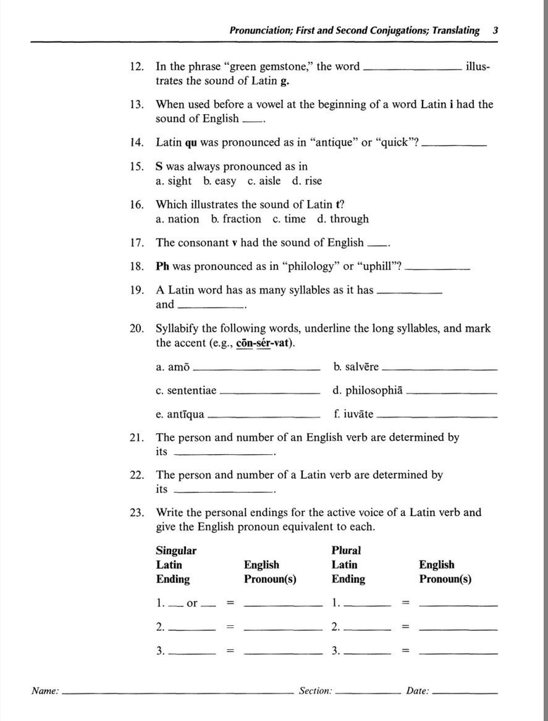 Workbook for Wheelock's Latin (3rd Edition, Revised) Gác Xép Bookstore