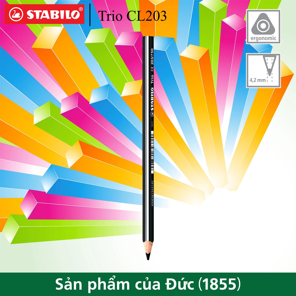 Bút chì màu STABILO Trio 203 CÔNG TY TNHH PHÁT TRIỂN THỊ TRƯỜNG VÀ ĐẦU ...