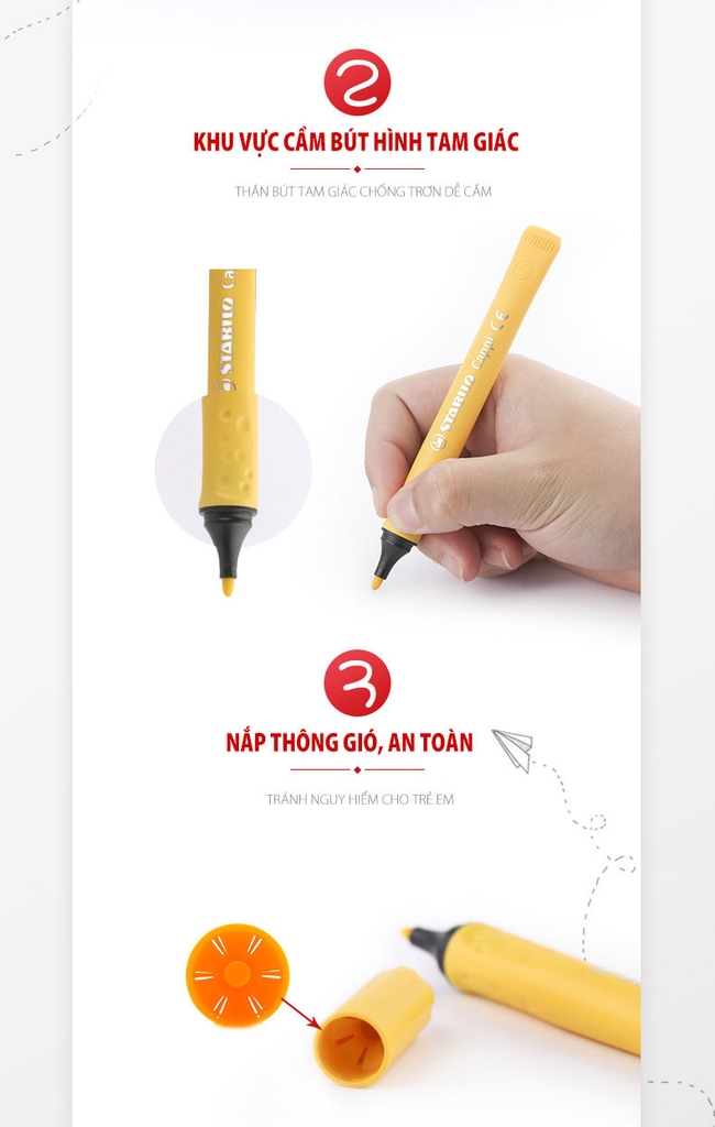 Bút lông dầu STABILO Cappi MarkerPen 169 CÔNG TY TNHH PHÁT TRIỂN THỊ ...