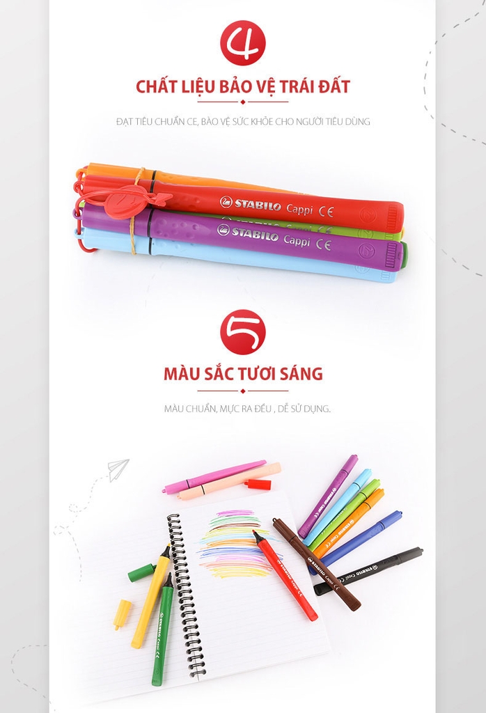 Bút lông dầu STABILO Cappi MarkerPen 169 CÔNG TY TNHH PHÁT TRIỂN THỊ ...