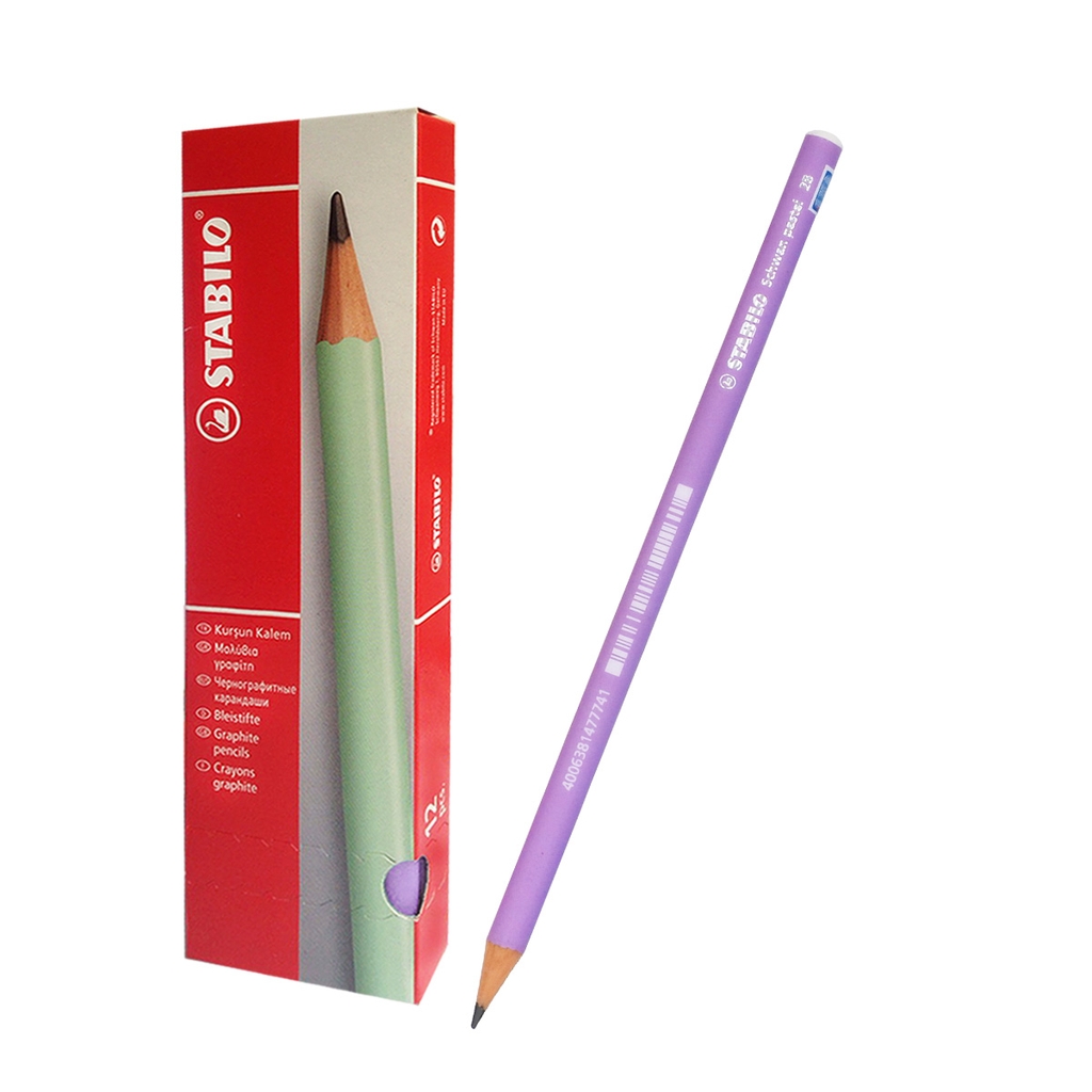 Bộ 12 bút chì gỗ STABILO Schwan Pastel 421 2B (hộp) CÔNG TY TNHH THƯƠNG ...
