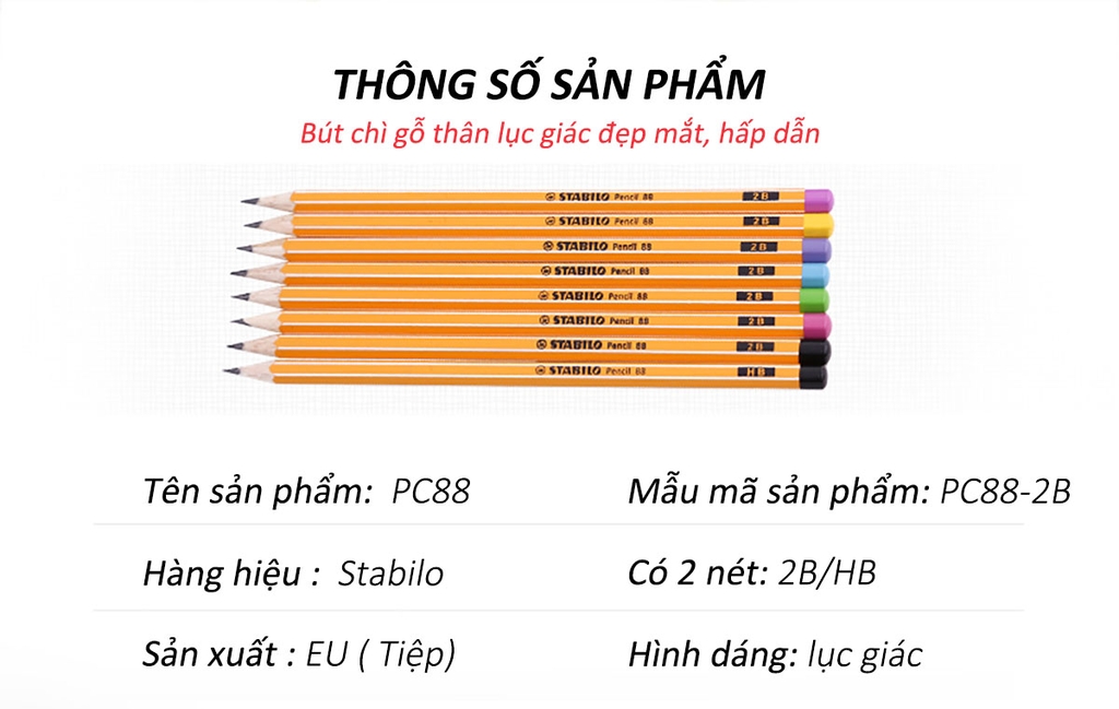 Bút chì gỗ STABILO Pencil CÔNG TY TNHH PHÁT TRIỂN THỊ TRƯỜNG VÀ ĐẦU TƯ ...