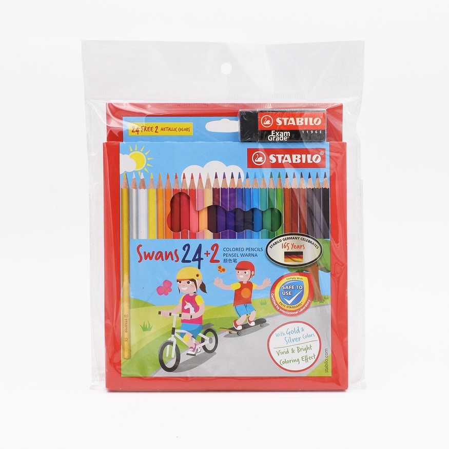 Chì màu STABILO Swans 24 màu (CLS-24H) CÔNG TY TNHH PHÁT TRIỂN THỊ TRƯỜNG VÀ ĐẦU TƯ THÁI Á
