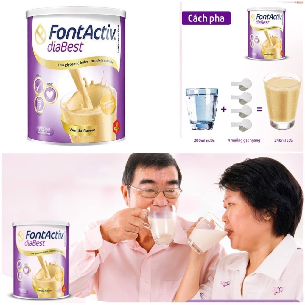Sữa tiểu đường Fonactive diabest 400g Tài Trang Hàng Đức