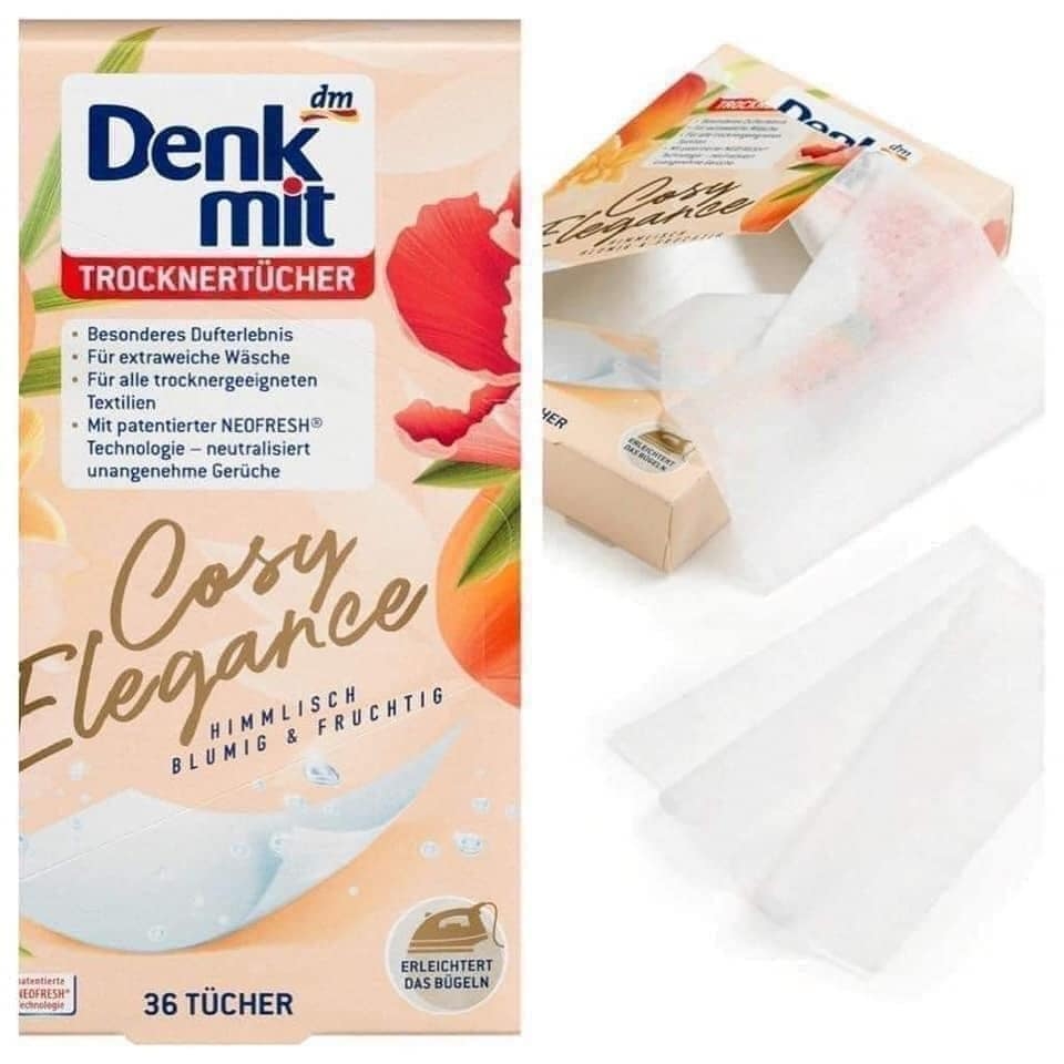 Giấy thơm quần áo Denkmit hộp 36 tờ Tài Trang Hàng Đức