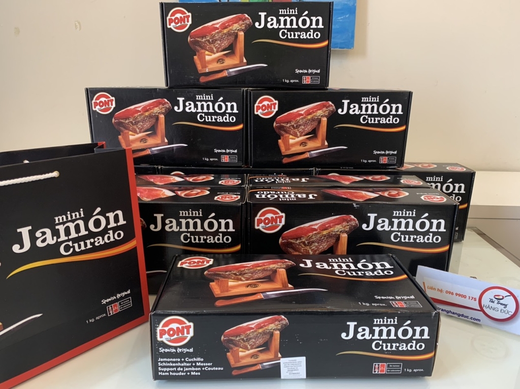 Thịt lợn muối mini Jamon Curado 1kg Tài Trang Hàng Đức