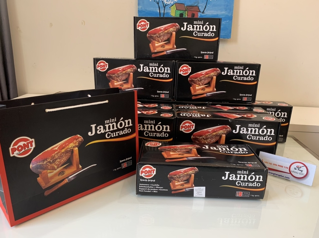 Thịt lợn muối mini Jamon Curado 1kg Tài Trang Hàng Đức