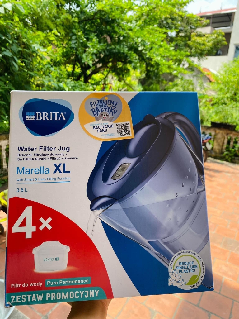 Bình lọc Brita 3.5L kèm 4 lõi lọc (made in Germany) Tài Trang Hàng Đức