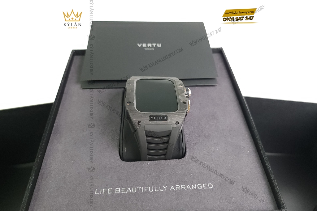Đồng hồ Vertu MetaWatch H1 Carbon Black Demi Gold | Kỳ Lân Luxury