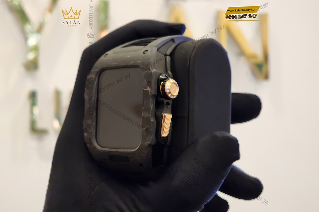 Đồng hồ Vertu MetaWatch H1 Carbon Black Demi Gold | Kỳ Lân Luxury