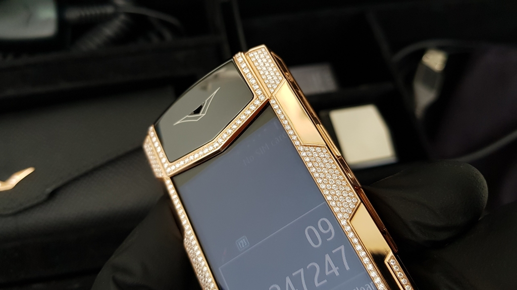 Vertu Signature S Full Gold Mix Diamond | Kỳ Lân