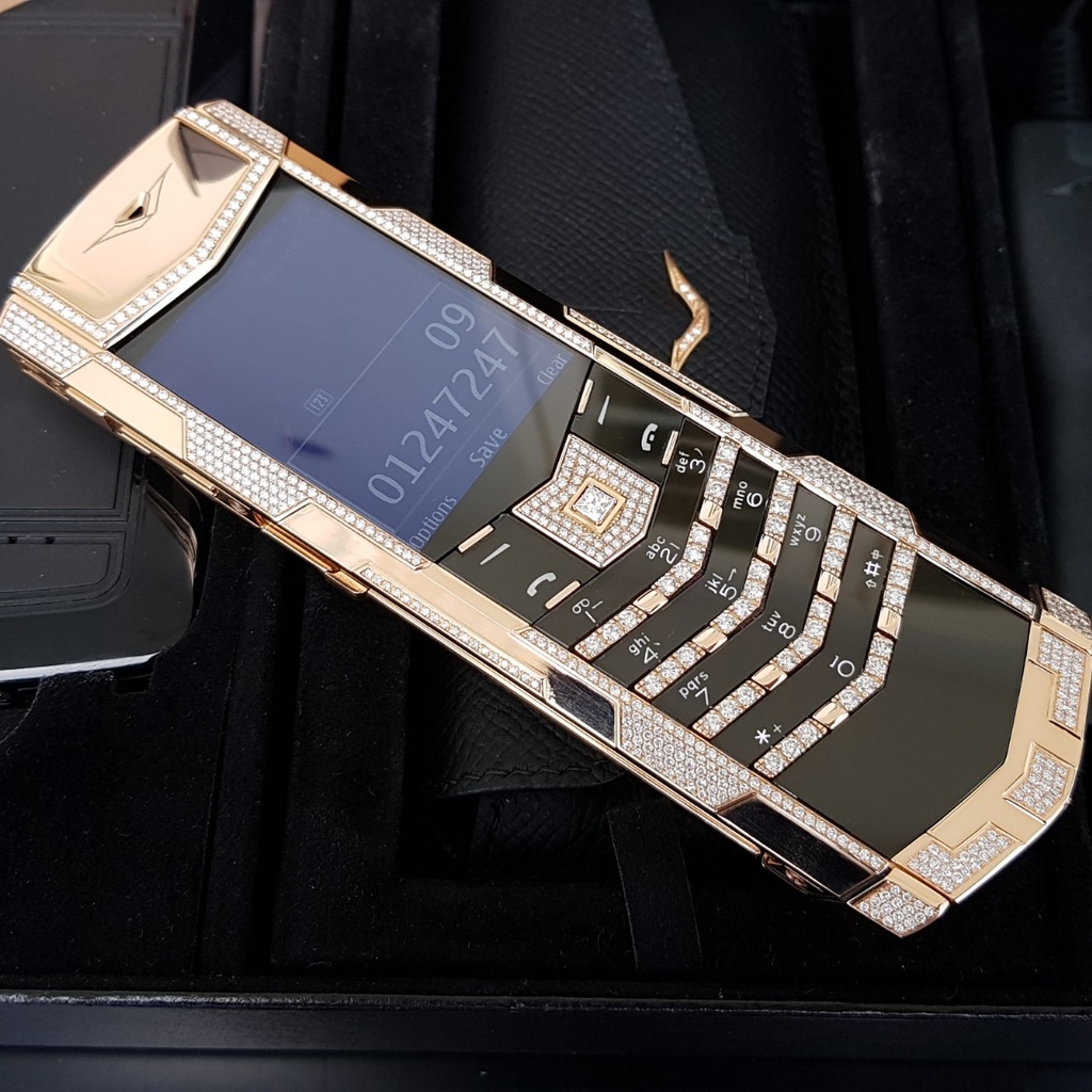 Vertu Signature S Full Gold Diamond Full Ziczac | Kỳ Lân Luxury